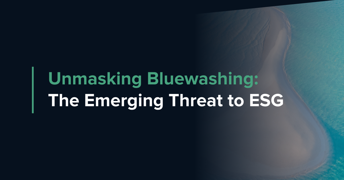 Unmasking Bluewashing: The Emerging Threat to ESG - Automic Group
